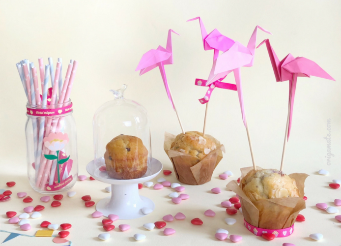 Come creare cake topper fai da te con gli origami fenicottero