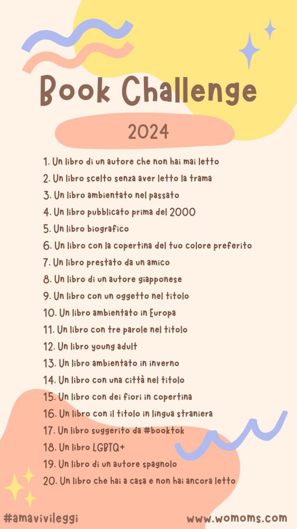 Book Challenge 2024: la nuova sfida